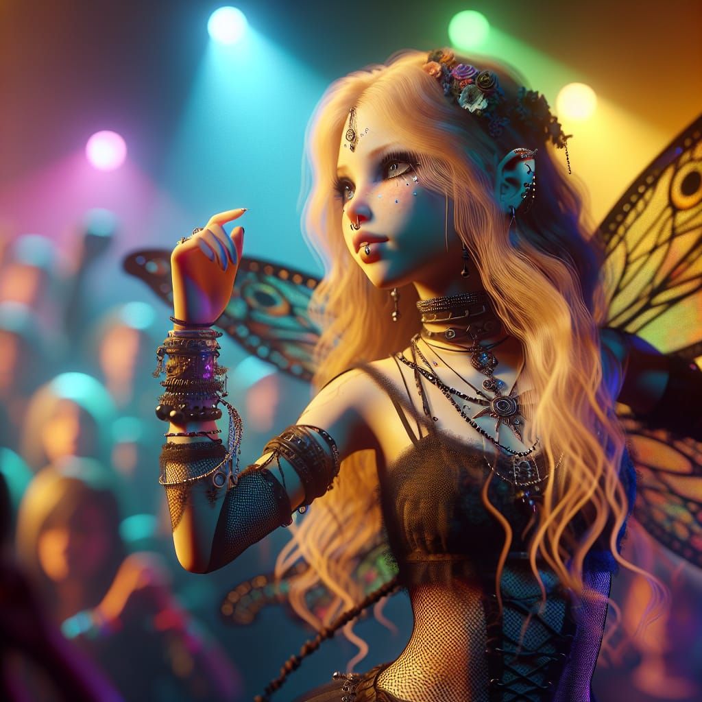 At the Rave - AI Generated Artwork - NightCafe Creator