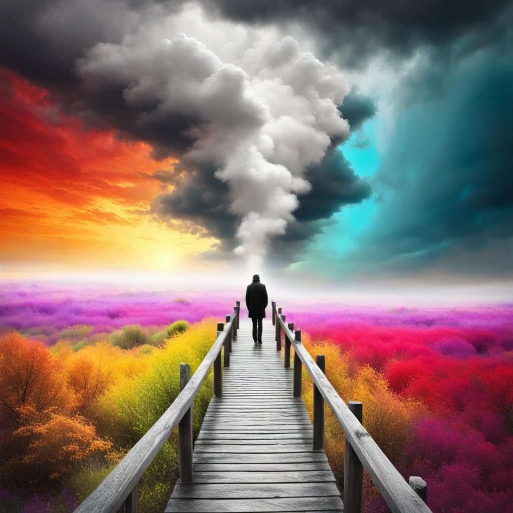 Out of The Empty into the Vibrant - AI Generated Artwork - NightCafe ...