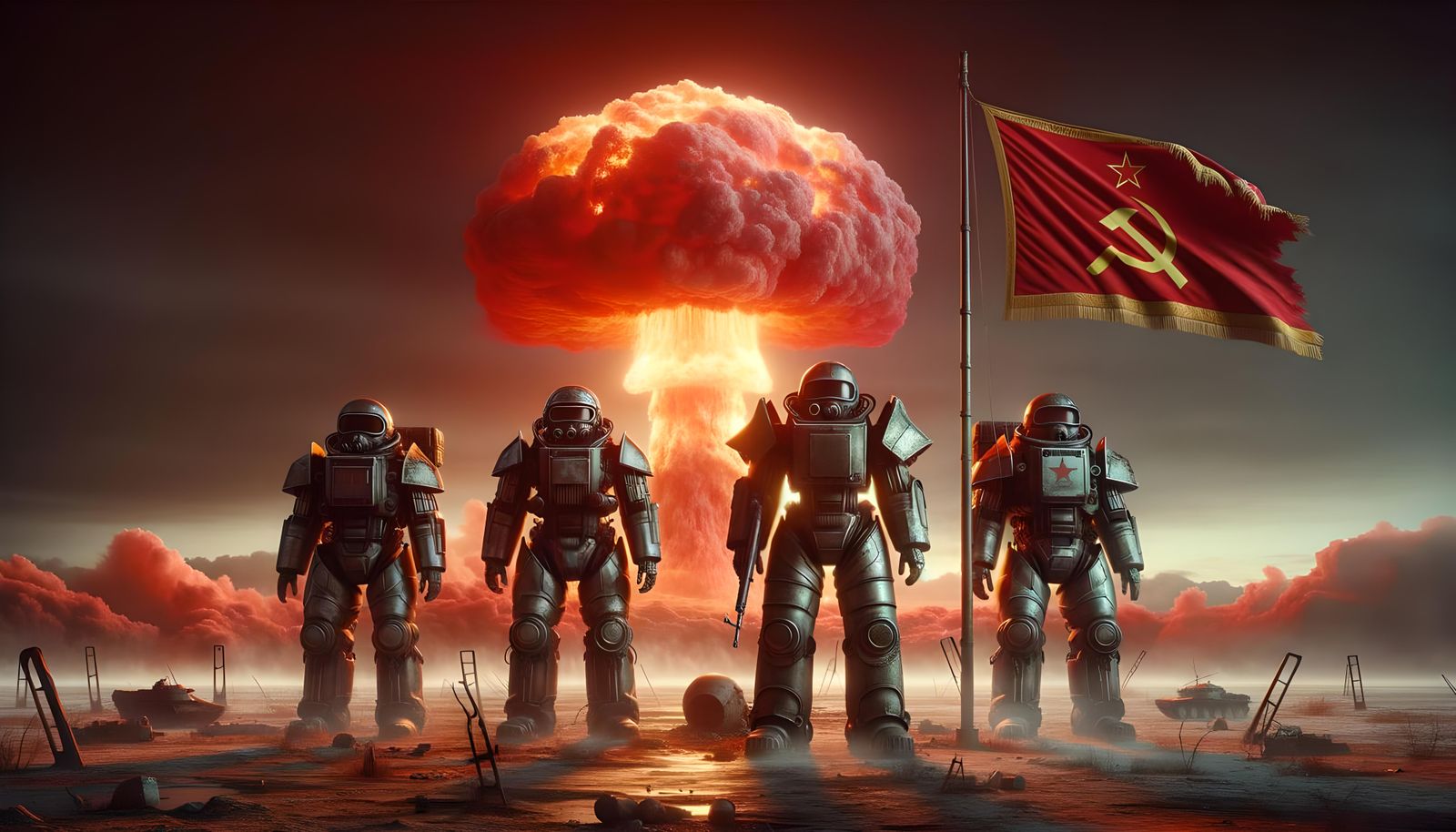 Fallout Red Army taking class picture - AI Generated Artwork ...