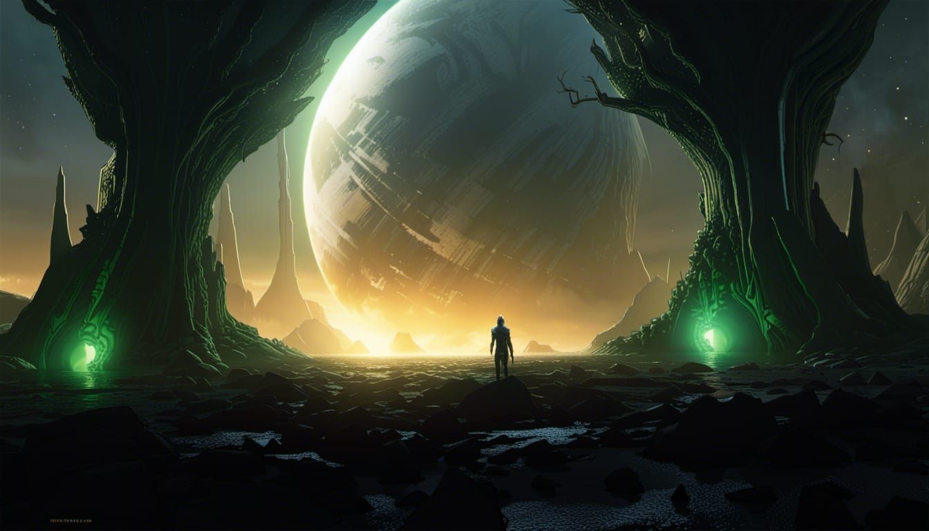 Alien World - AI Generated Artwork - NightCafe Creator