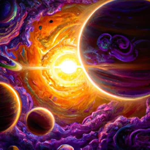 Solar System View - AI Generated Artwork - NightCafe Creator