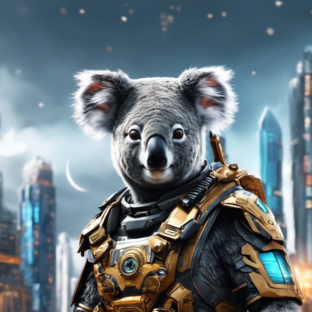Combat Ready Koala - AI Generated Artwork - NightCafe Creator