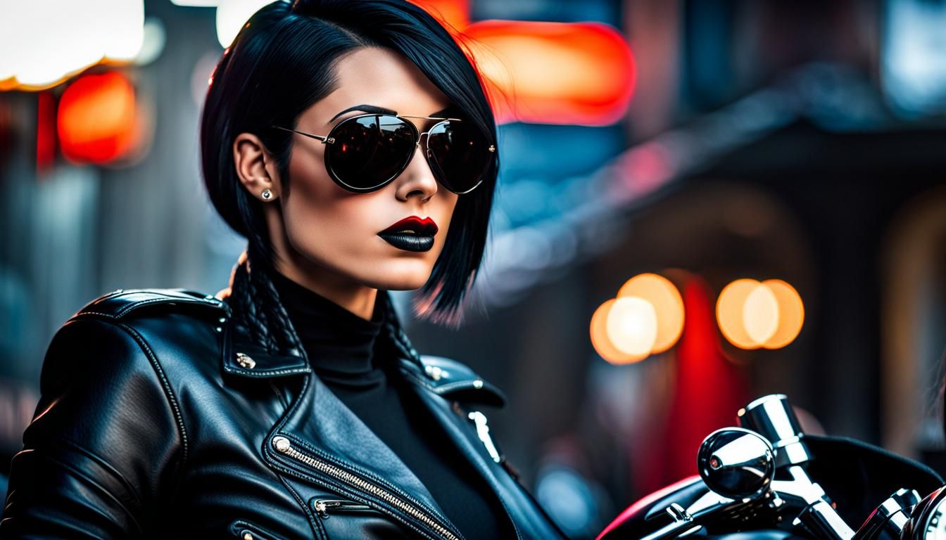 Raven Biker - AI Generated Artwork - NightCafe Creator