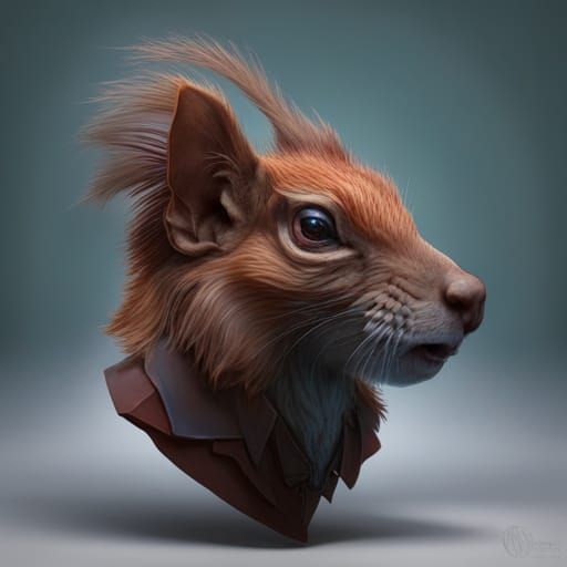 Punk Squirrel - AI Generated Artwork - NightCafe Creator