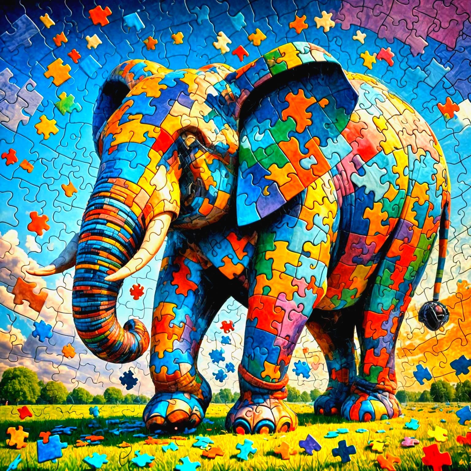 Elephant puzzle - Elephant puzzle