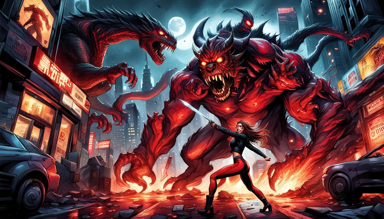 Creature attack - AI Generated Artwork - NightCafe Creator