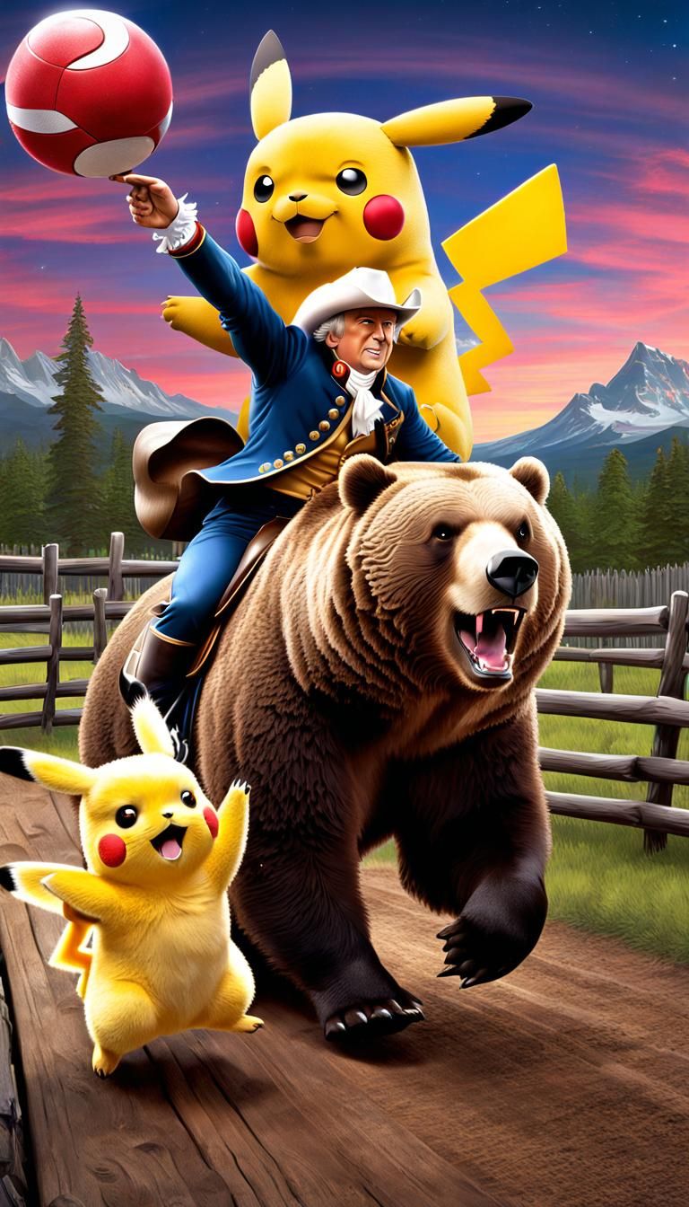 Artistically stunning illustration of President George Washington ...