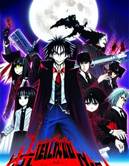 Alucard Horror - Dark Anime Vampire Alucard in Horror Hellsi...