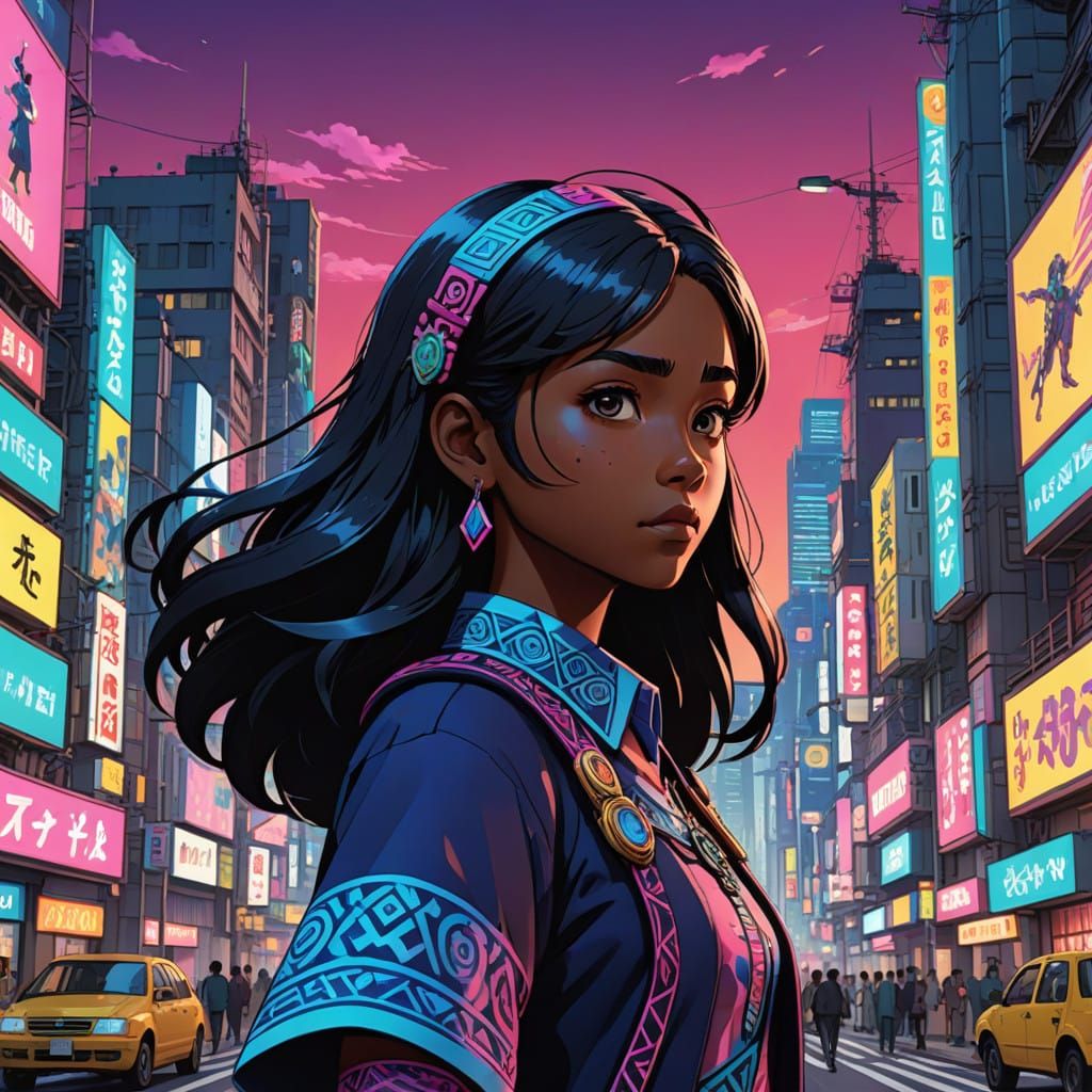 dark skin, aztec, maya, manga, anime, waifu, Senran Kagura, woman, girl ...