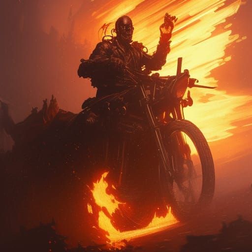 ghost rider - AI Generated Artwork - NightCafe Creator