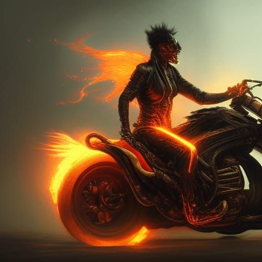 ghost rider - AI Generated Artwork - NightCafe Creator