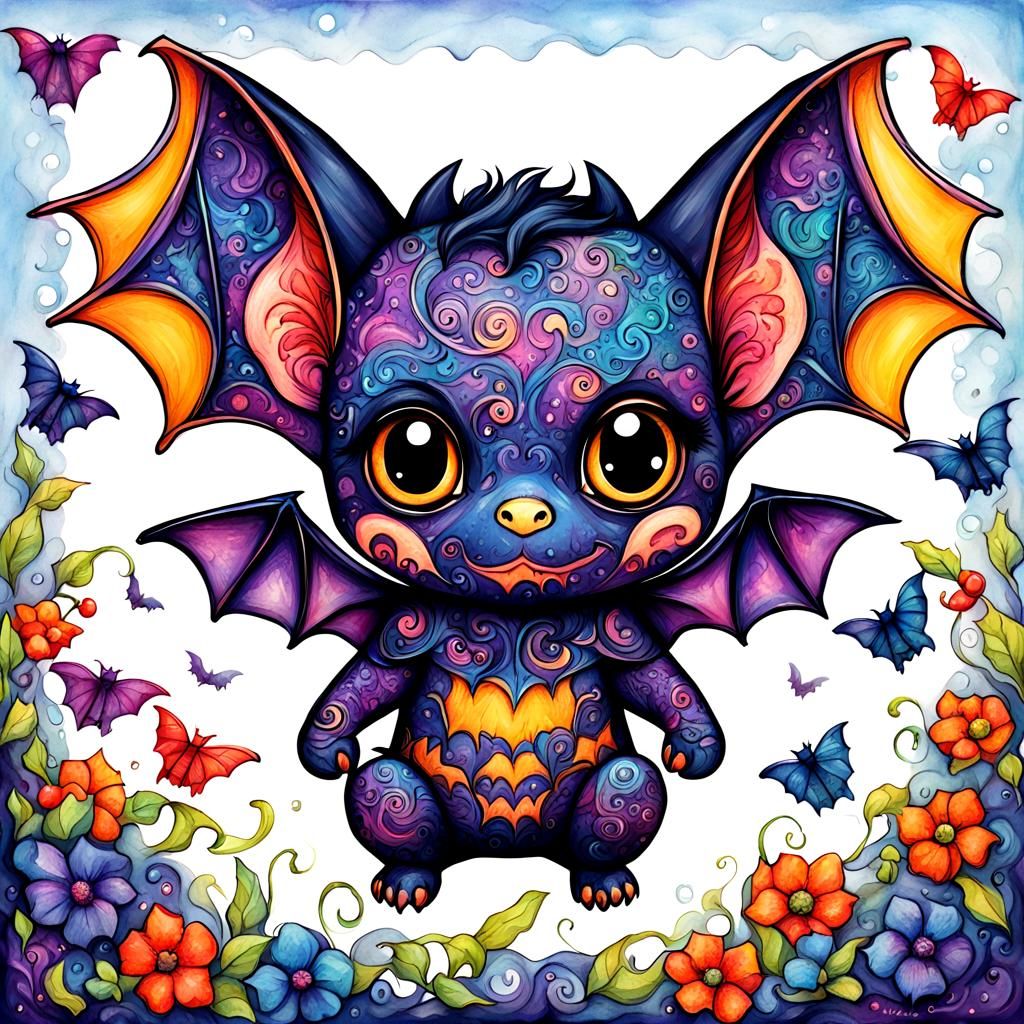 Chibi Bat - AI Generated Artwork - NightCafe Creator