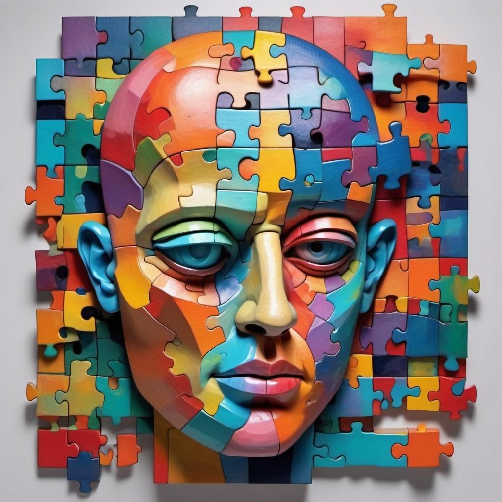 3D Puzzle Abstract - AI Generated Artwork - NightCafe Creator