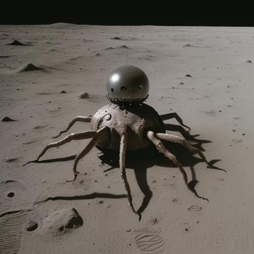 Moon spider - AI Generated Artwork - NightCafe Creator