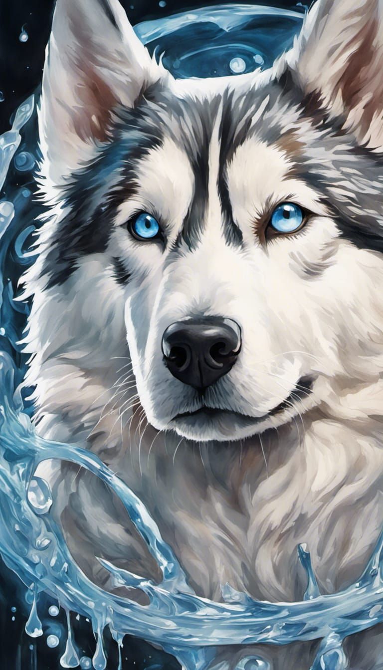 Siberian Husky 2 - AI Generated Artwork - NightCafe Creator