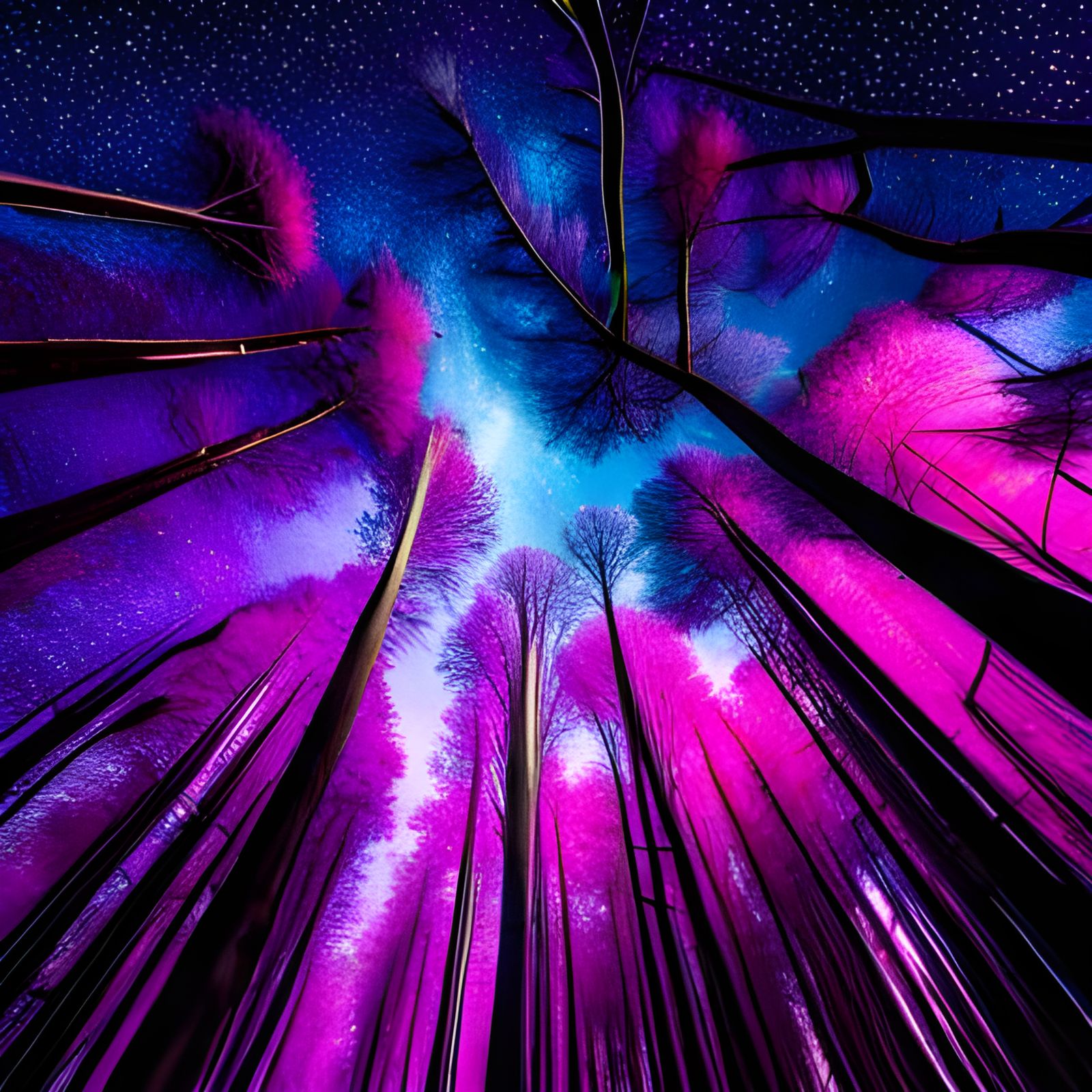 Galaxy Forest 3 - AI Generated Artwork - NightCafe Creator