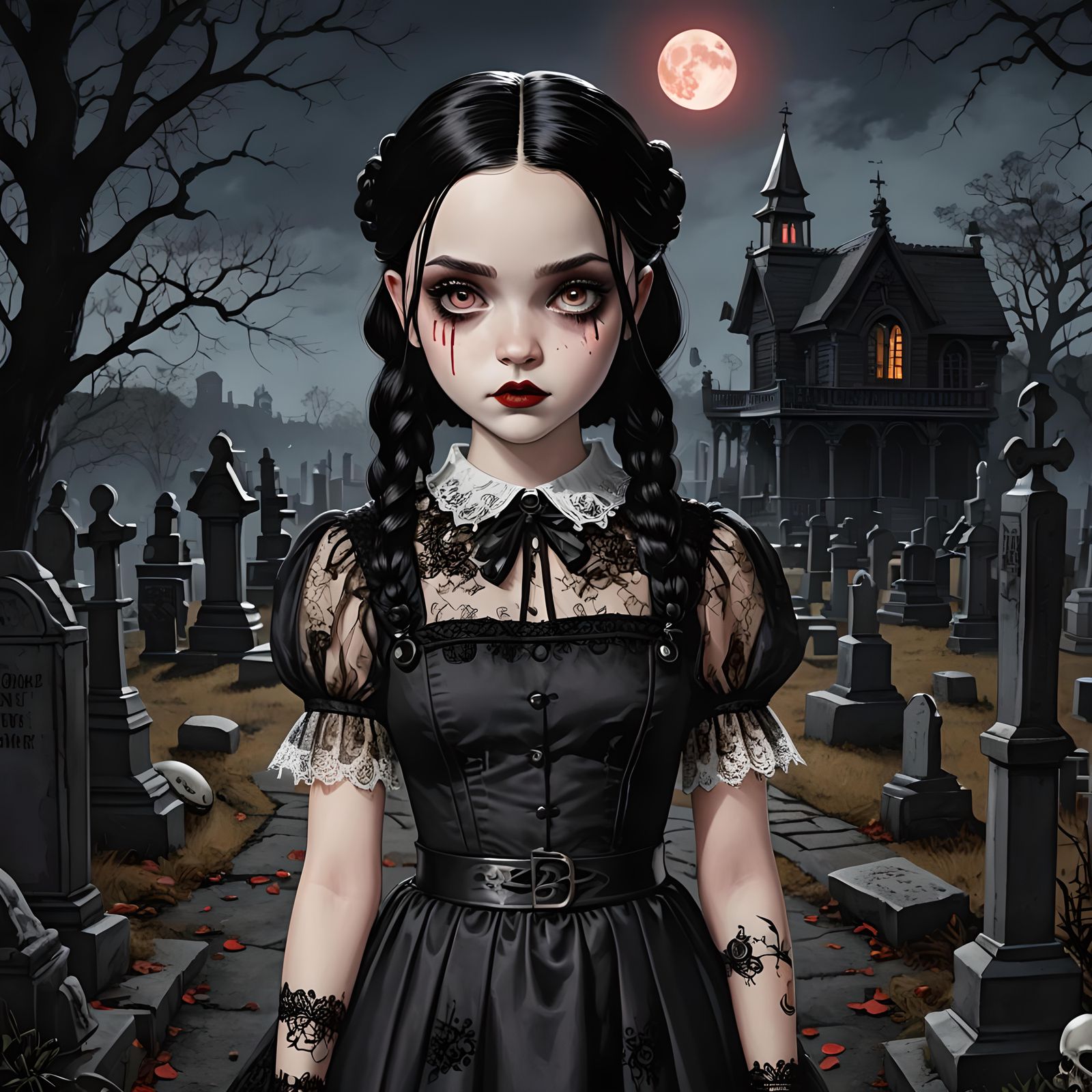 Wednesday - AI Generated Artwork - NightCafe Creator