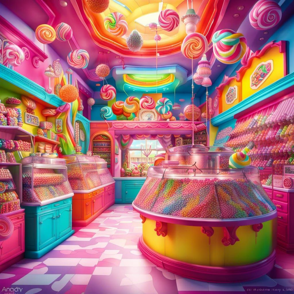 Candy Shop 2 - AI Generated Artwork - NightCafe Creator
