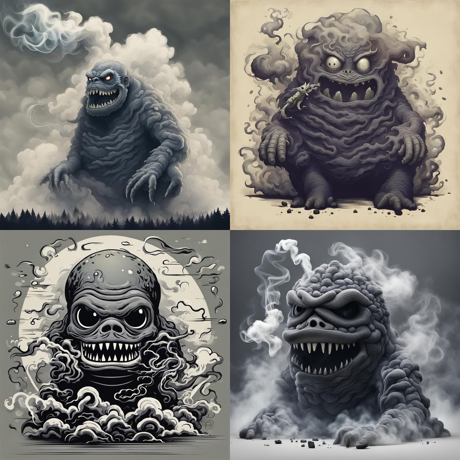 Smoke monster - AI Generated Artwork - NightCafe Creator