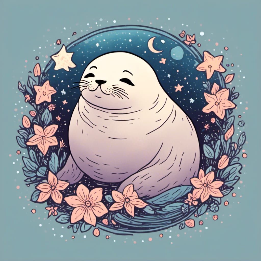 Goodnight Seal - AI Generated Artwork - NightCafe Creator