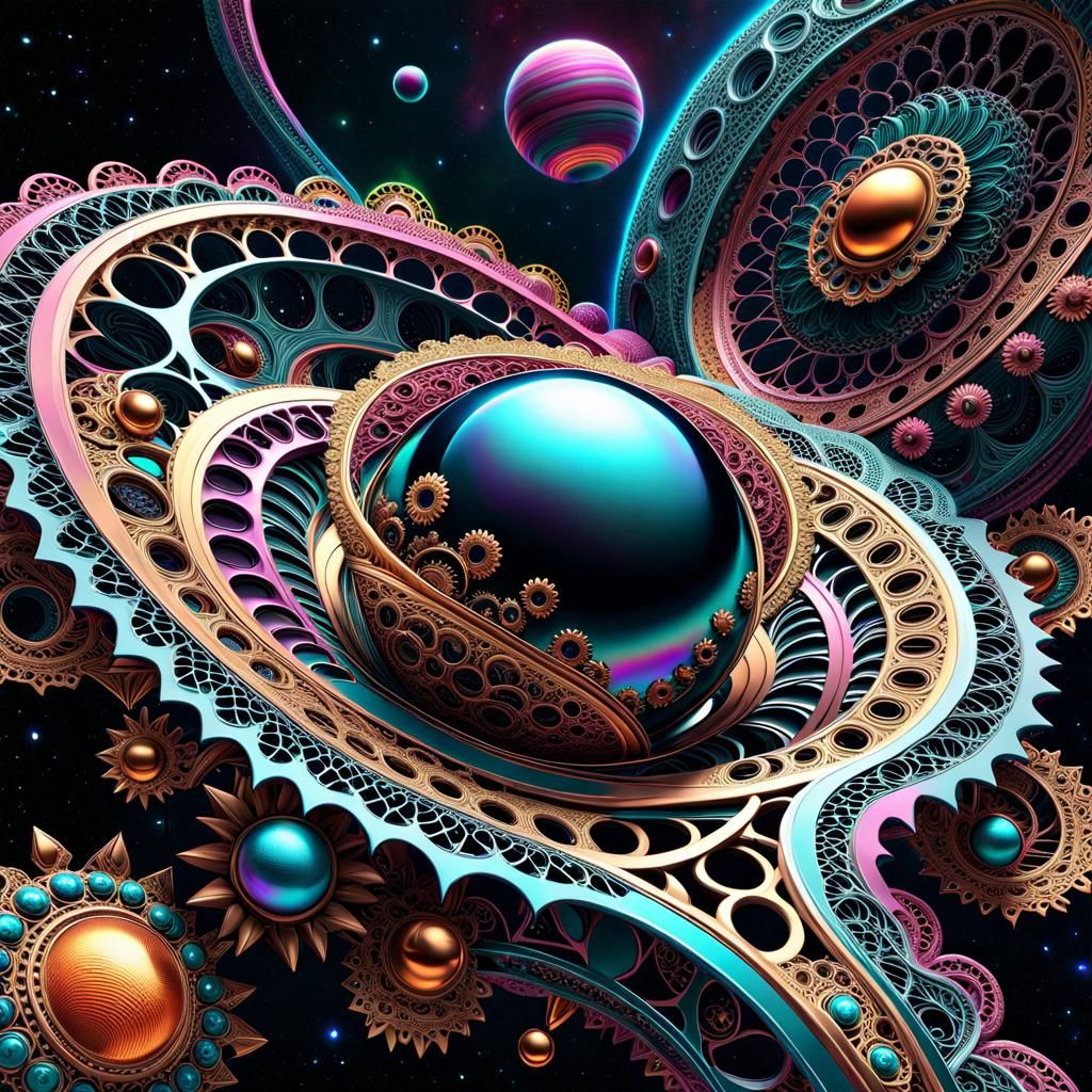 Space Sculpture - AI Generated Artwork - NightCafe Creator