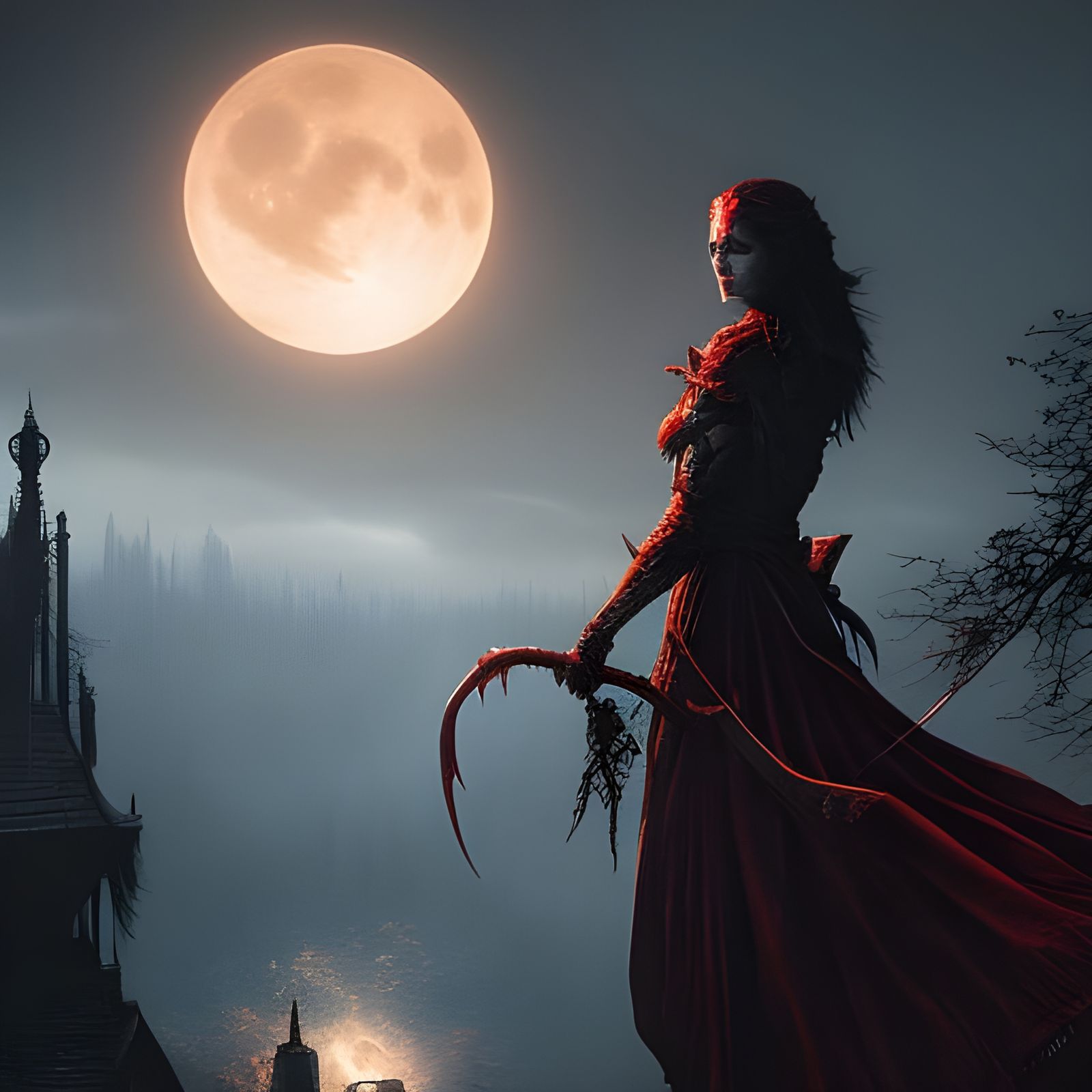 The Red Curse - AI Generated Artwork - NightCafe Creator