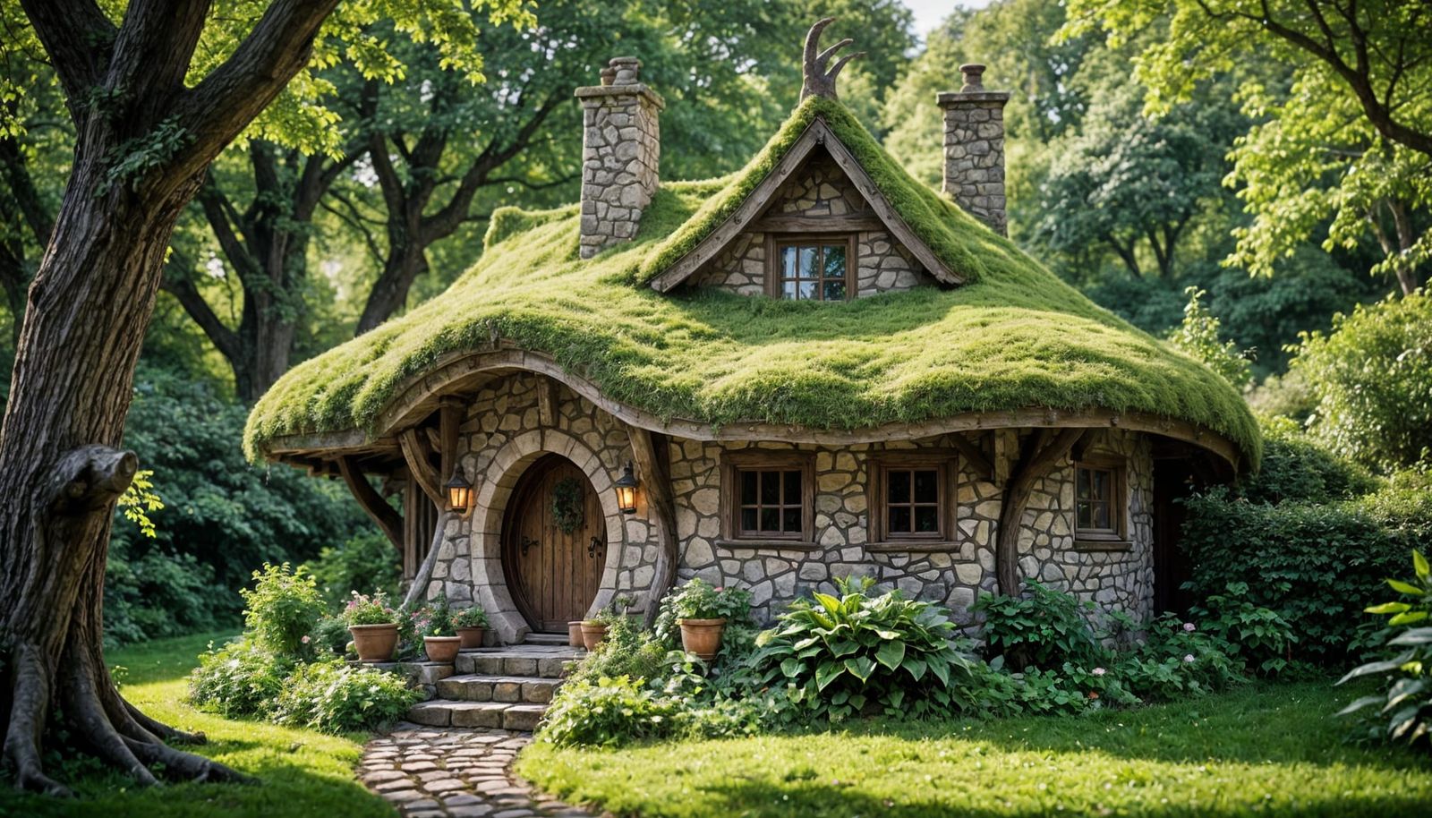 a cosy little cottage in the woods - Whimsical Elven Cottage...