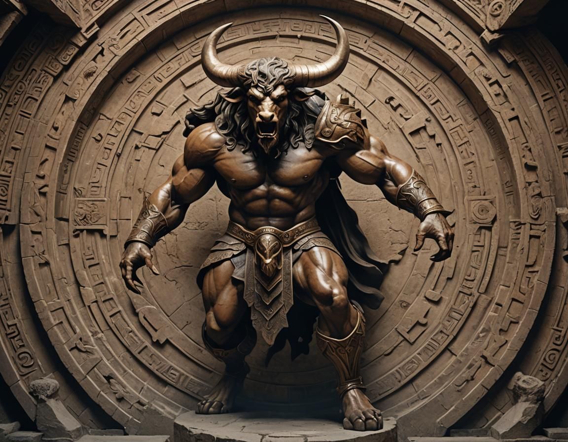 Raging minotaur - AI Generated Artwork - NightCafe Creator