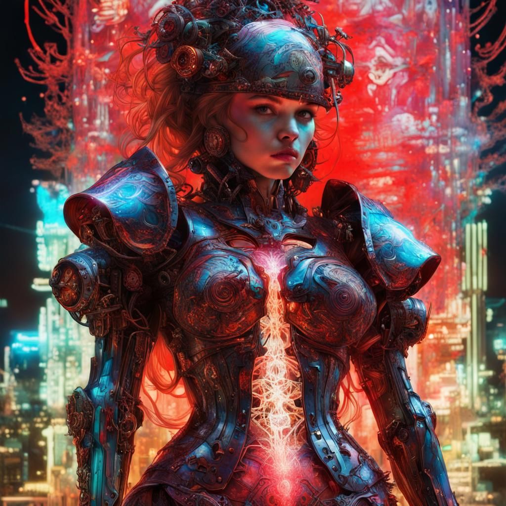 Magical Steampunk Bionic Armor ️ 💛 - AI Generated Artwork - NightCafe Creator