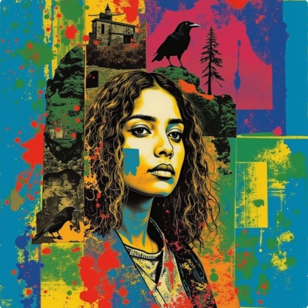 Psychedelic Expressionist Portrait of a Rastafaria... - AI Art