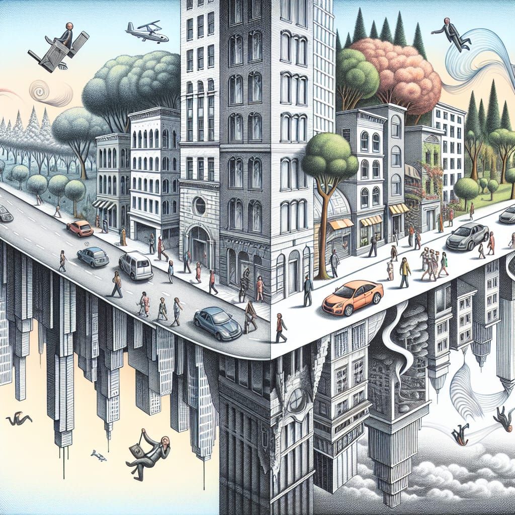 The border between reality and surreality - AI Generated Artwork ...