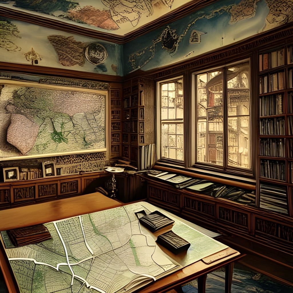 The map room - AI Generated Artwork - NightCafe Creator