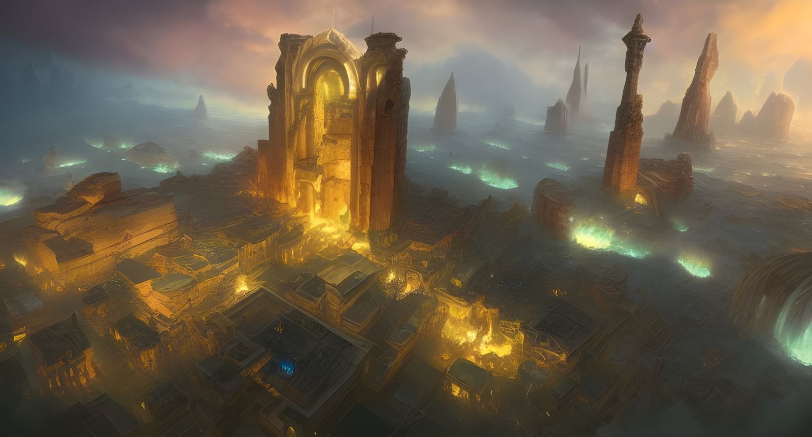 The Shattered Country, the Divine Realm of Civilization - AI Generated ...