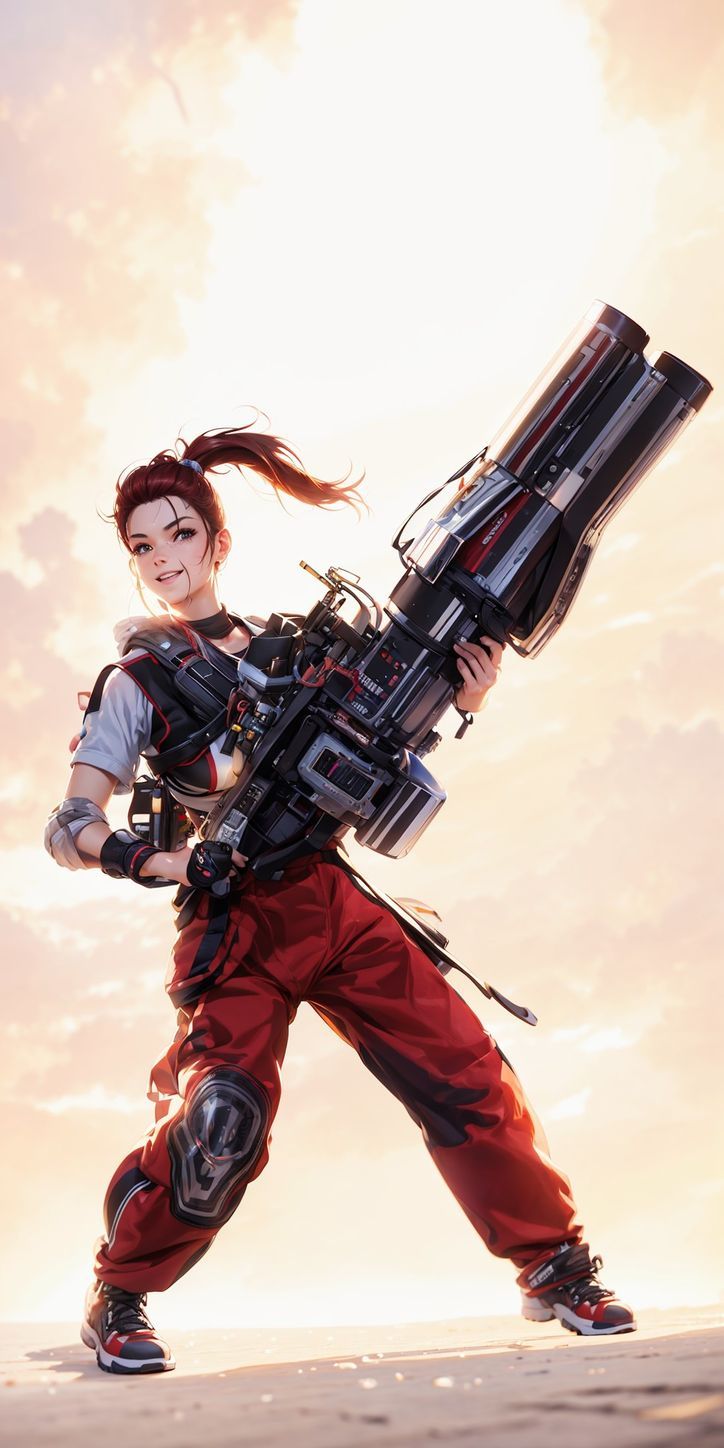 Ramparts Minigun and Pose (Experimental Prompt) - AI Generated Artwork ...