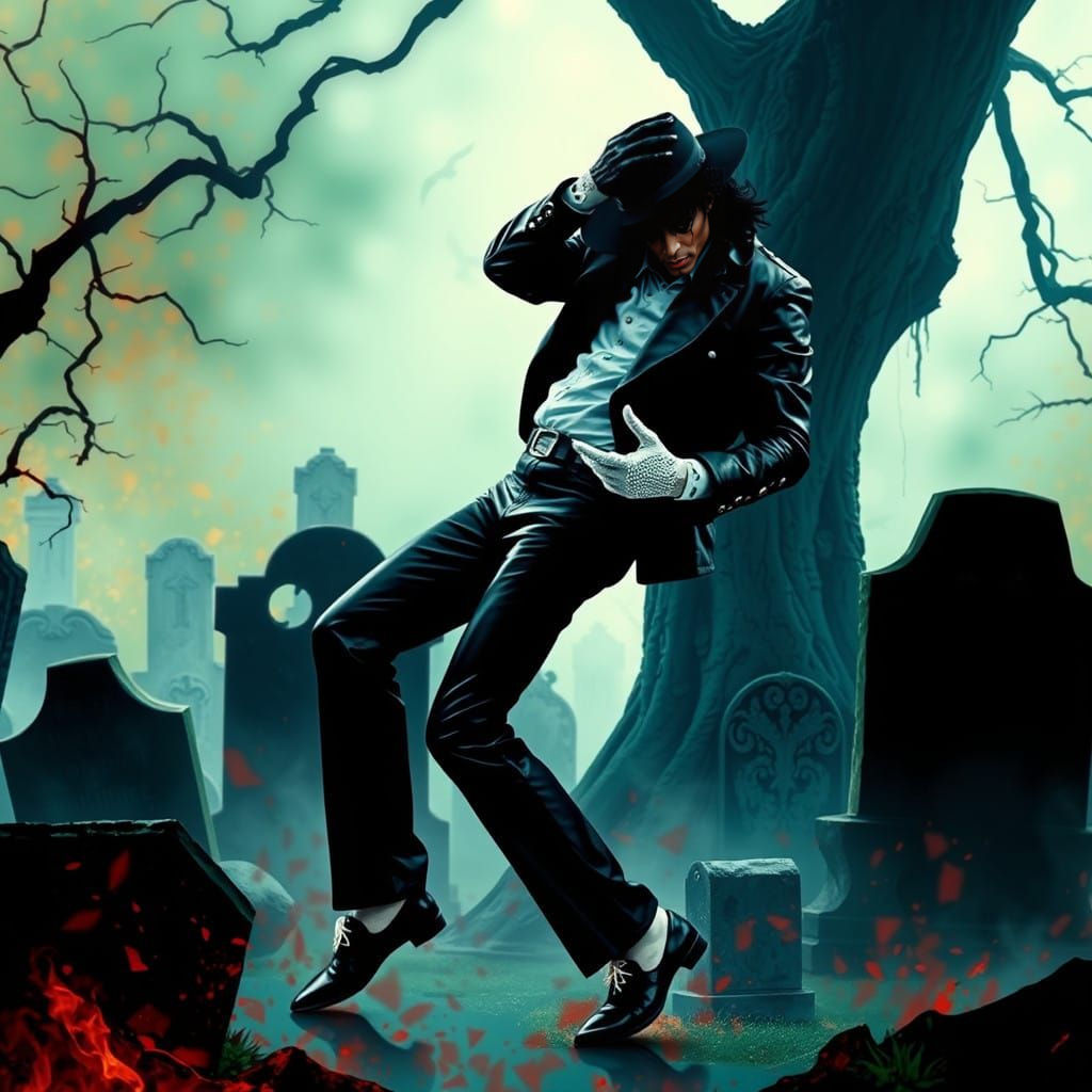 Moonwalker in Midnight Splendor - AI Art