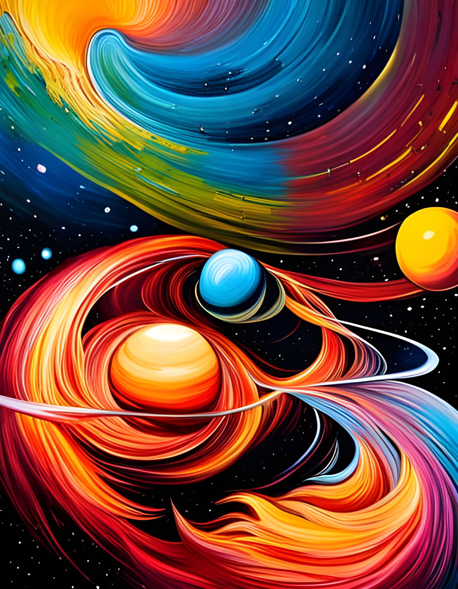 Surreal solar system * - AI Generated Artwork - NightCafe Creator