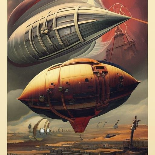 Blimps: Barrage Balloon - AI Generated Artwork - NightCafe Creator