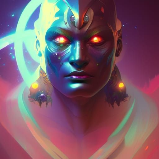 Cosmic Demon - AI Generated Artwork - NightCafe Creator