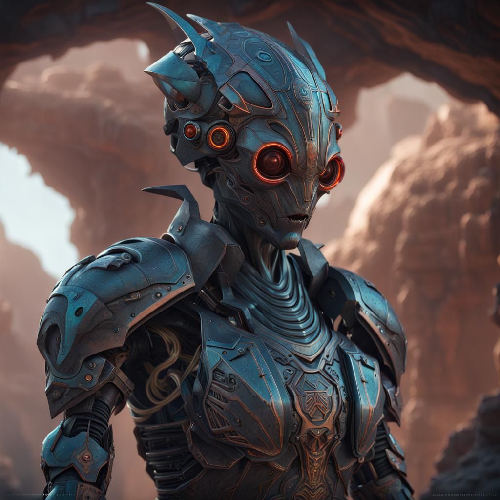 Symbios Xeno Scout - AI Generated Artwork - NightCafe Creator