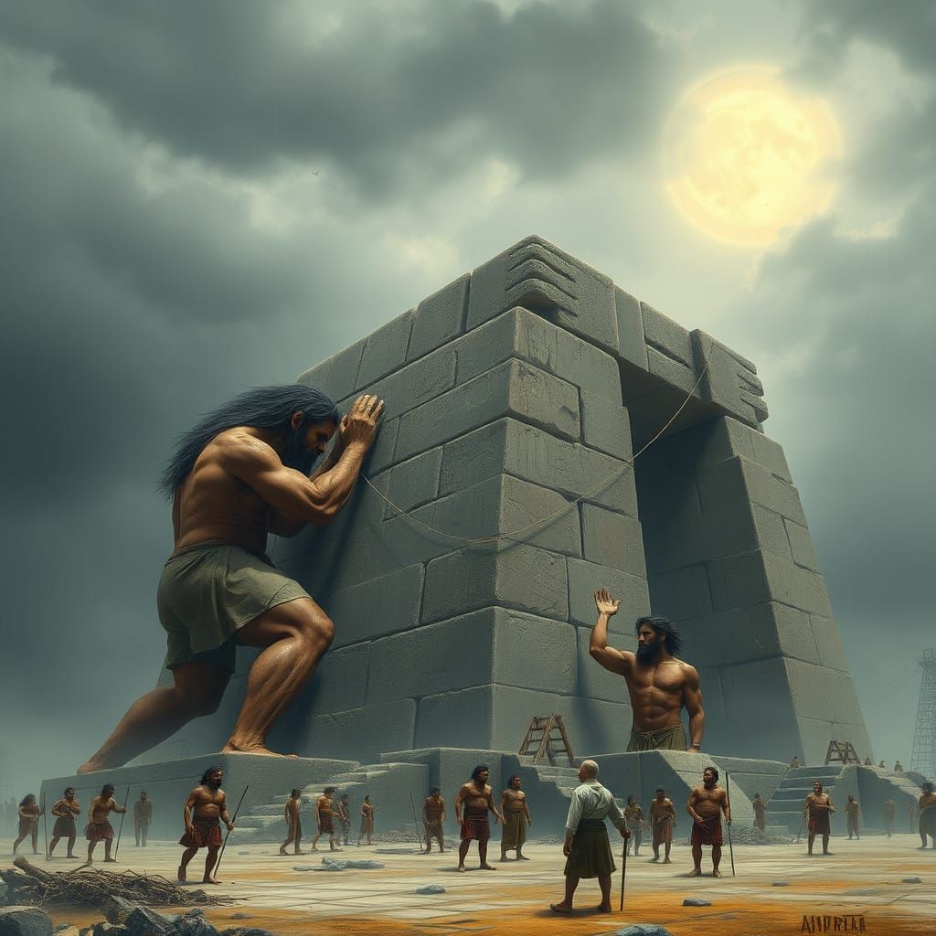 Ancient Monument in Hyper-Realistic Fairytale Styl... - AI Art