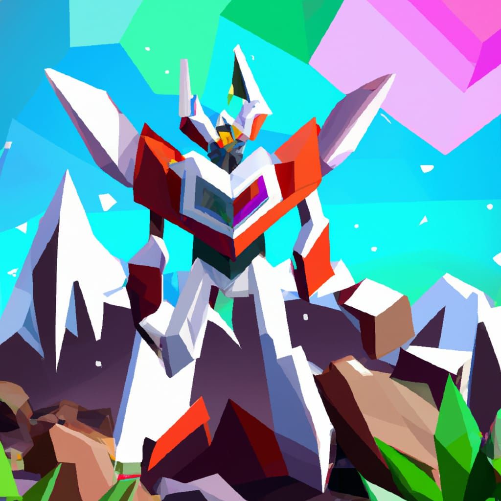 polygon world. Voltron. - AI Generated Artwork - NightCafe Creator