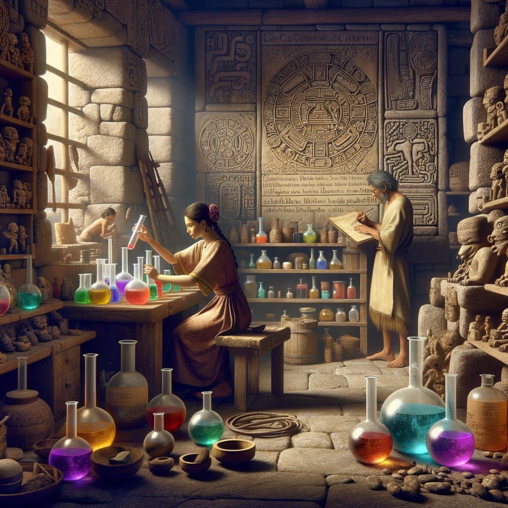 Aztec Chemistry - AI Generated Artwork - NightCafe Creator