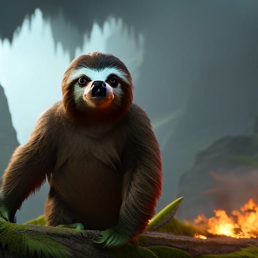 Sloths 27 - AI Generated Artwork - NightCafe Creator