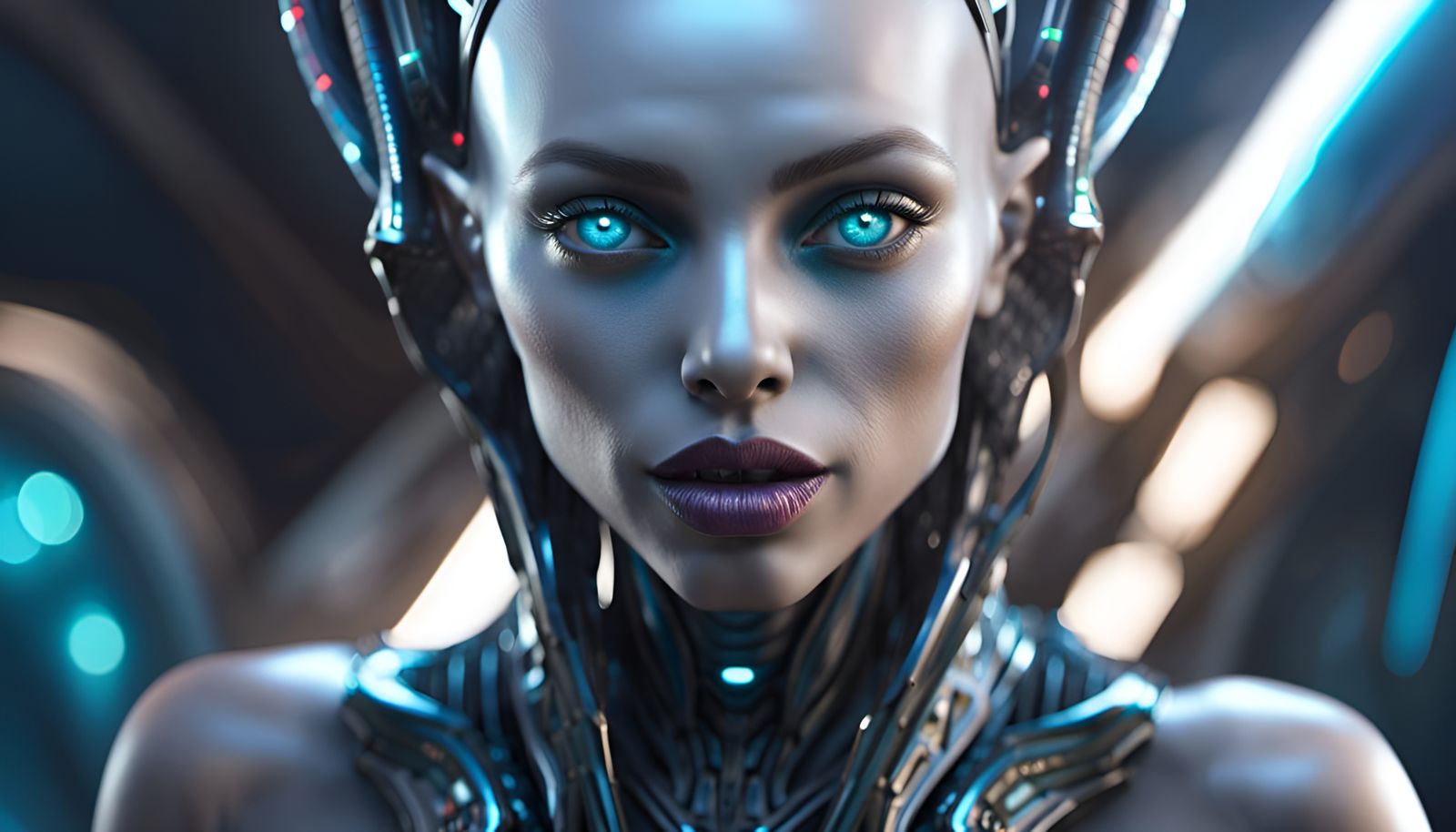 Alien Cyborg - AI Generated Artwork - NightCafe Creator