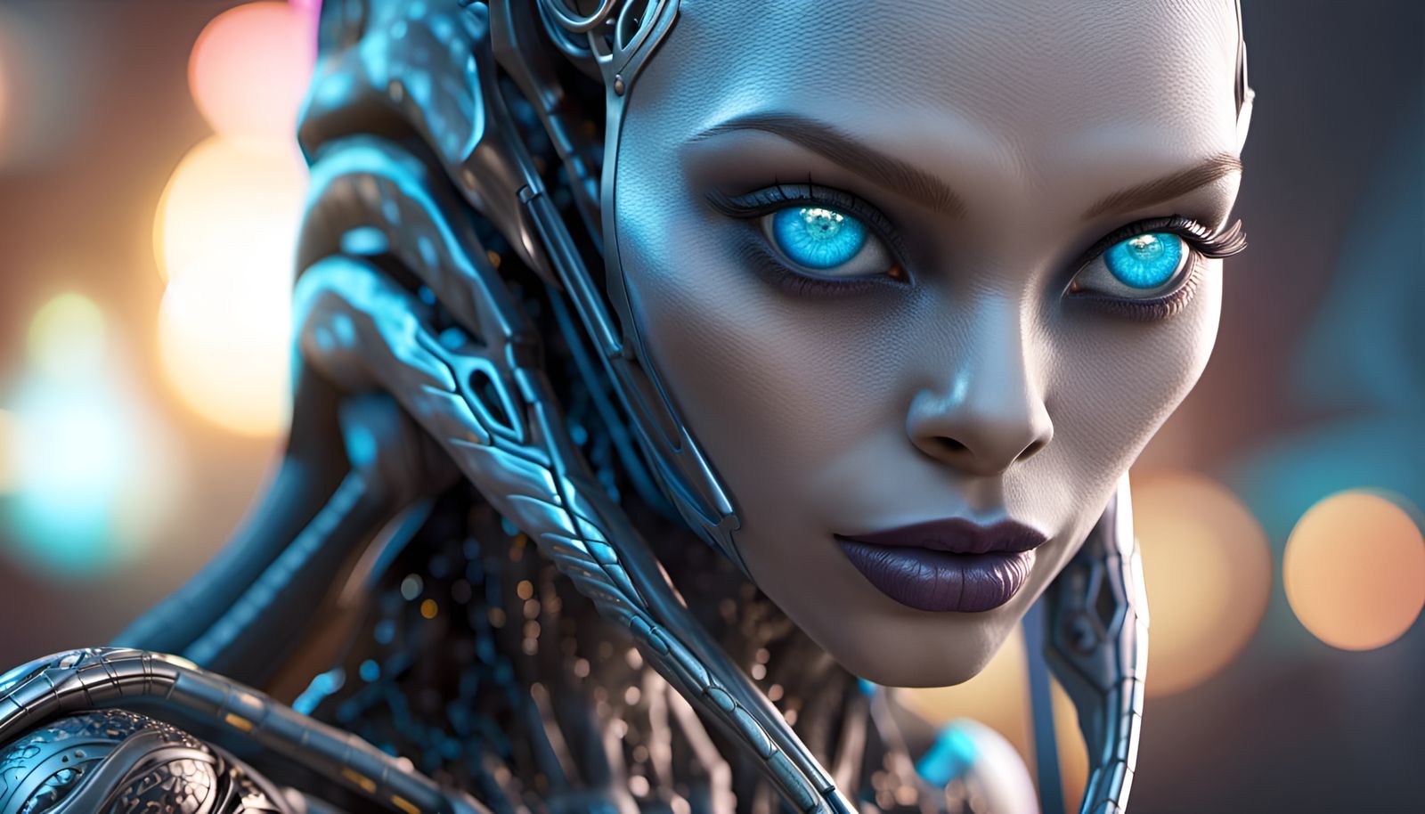 Alien Cyborg III - AI Generated Artwork - NightCafe Creator