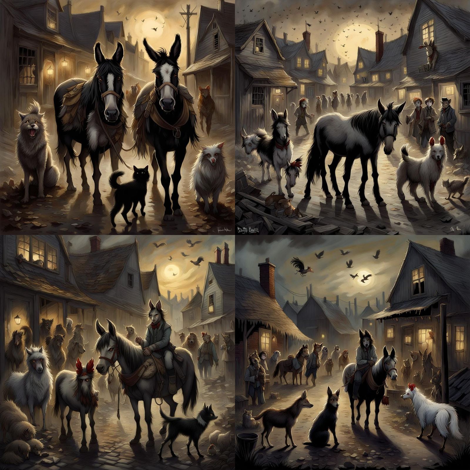 Zombie animals - AI Generated Artwork - NightCafe Creator