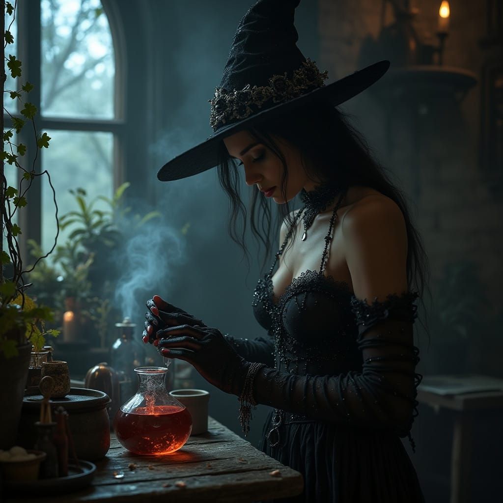 (fantasy digital art in the style and medium of Anton Semenov and ...