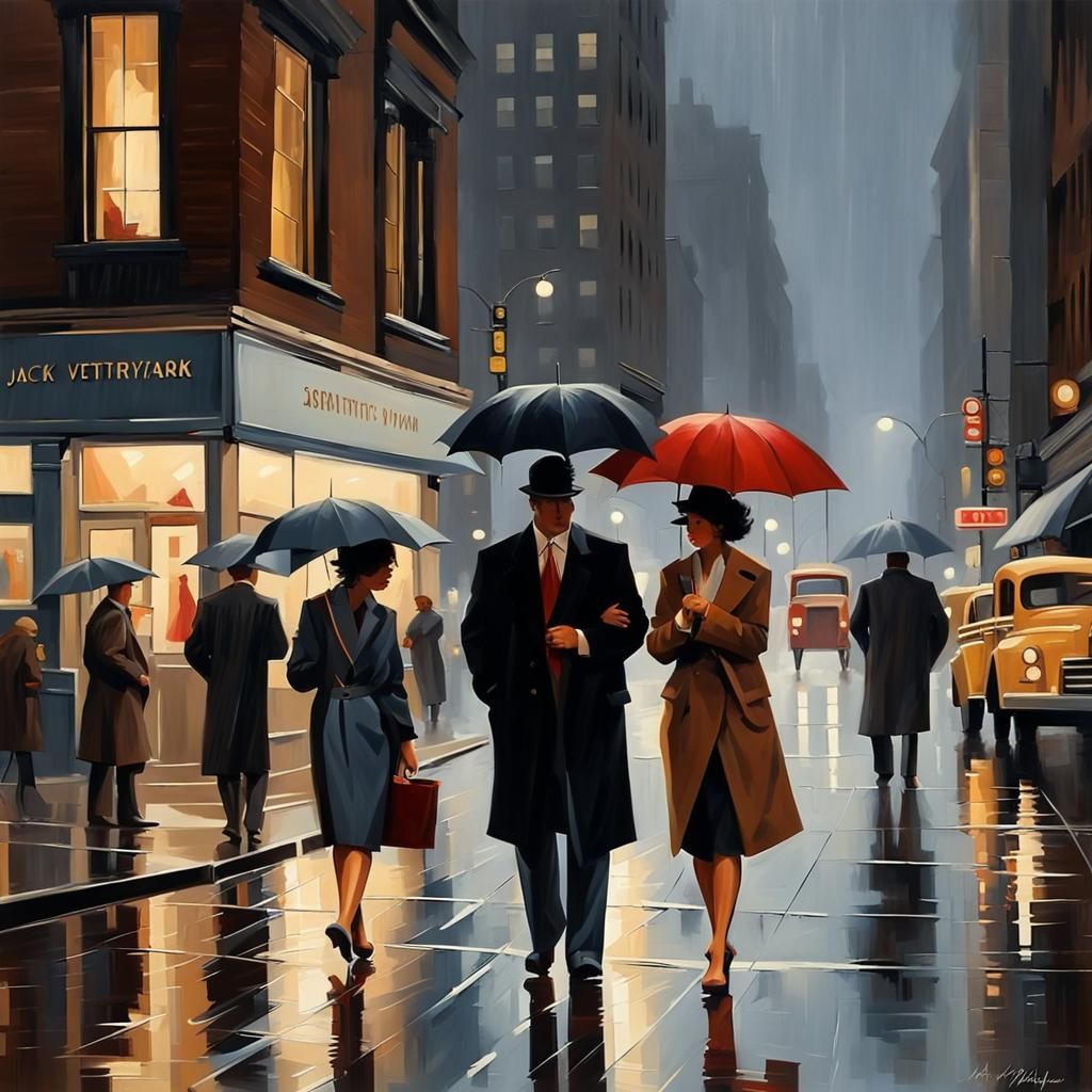 A rainy Thursday evening. - AI Generated Artwork - NightCafe Creator