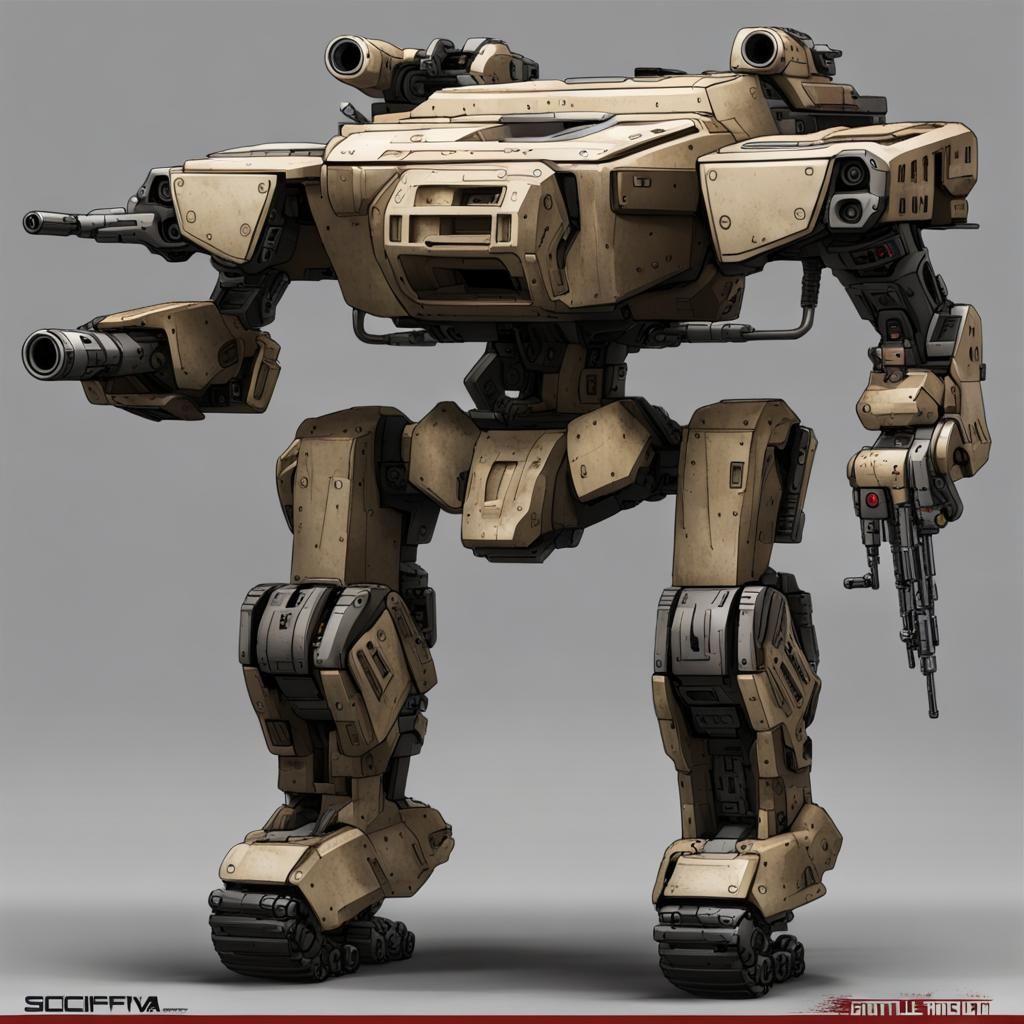 A military APC rebuilt with "Battle Mech" parts first generation. - AI ...