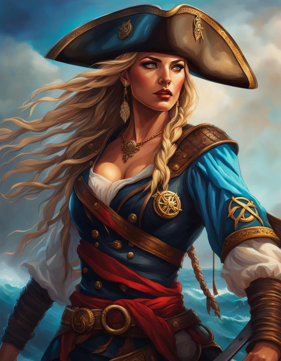 Captain Astrid Crowe, the Stormdancer - AI Generated Artwork ...